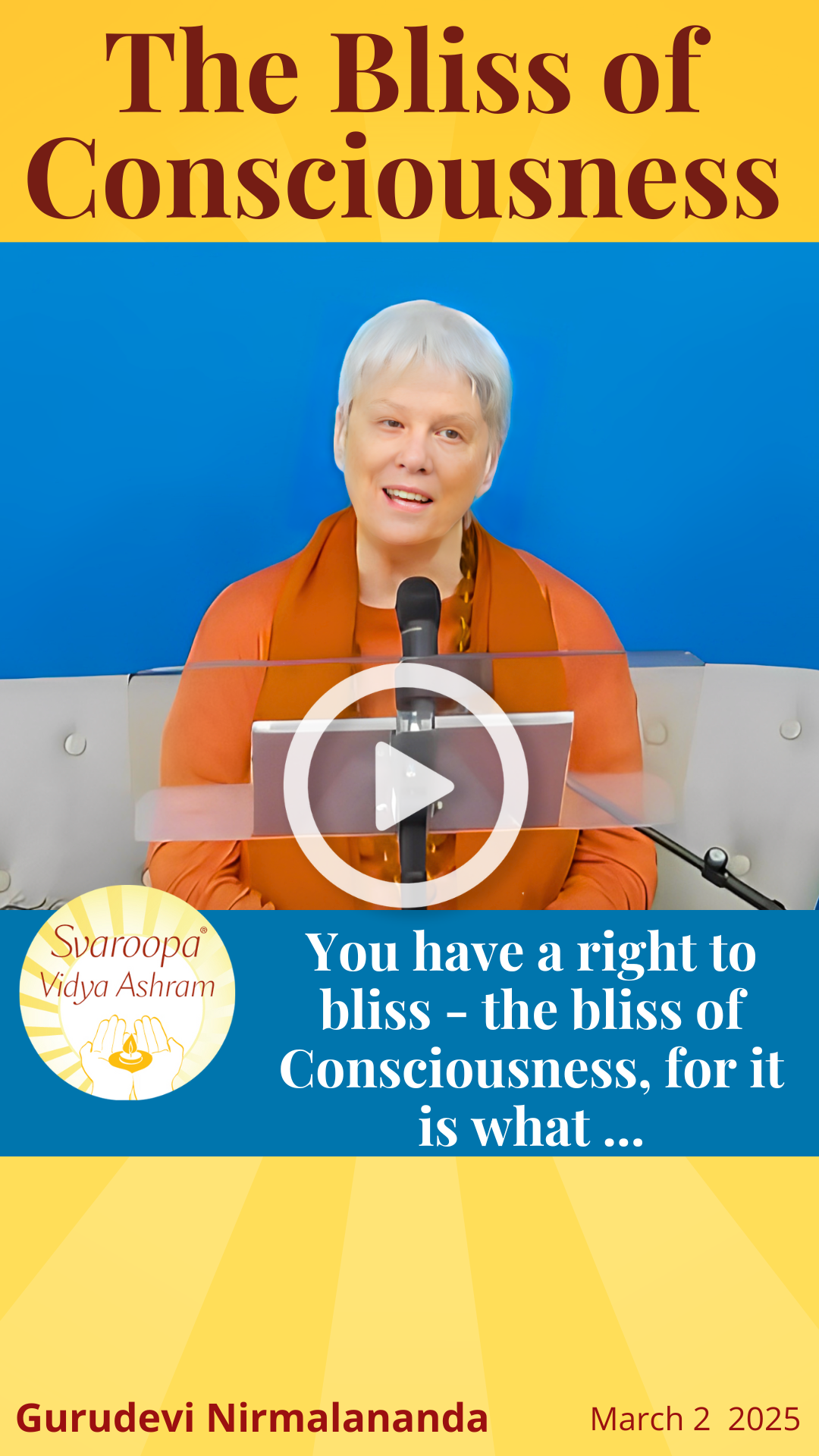 The Bliss of Consciousness | SVA Blog
