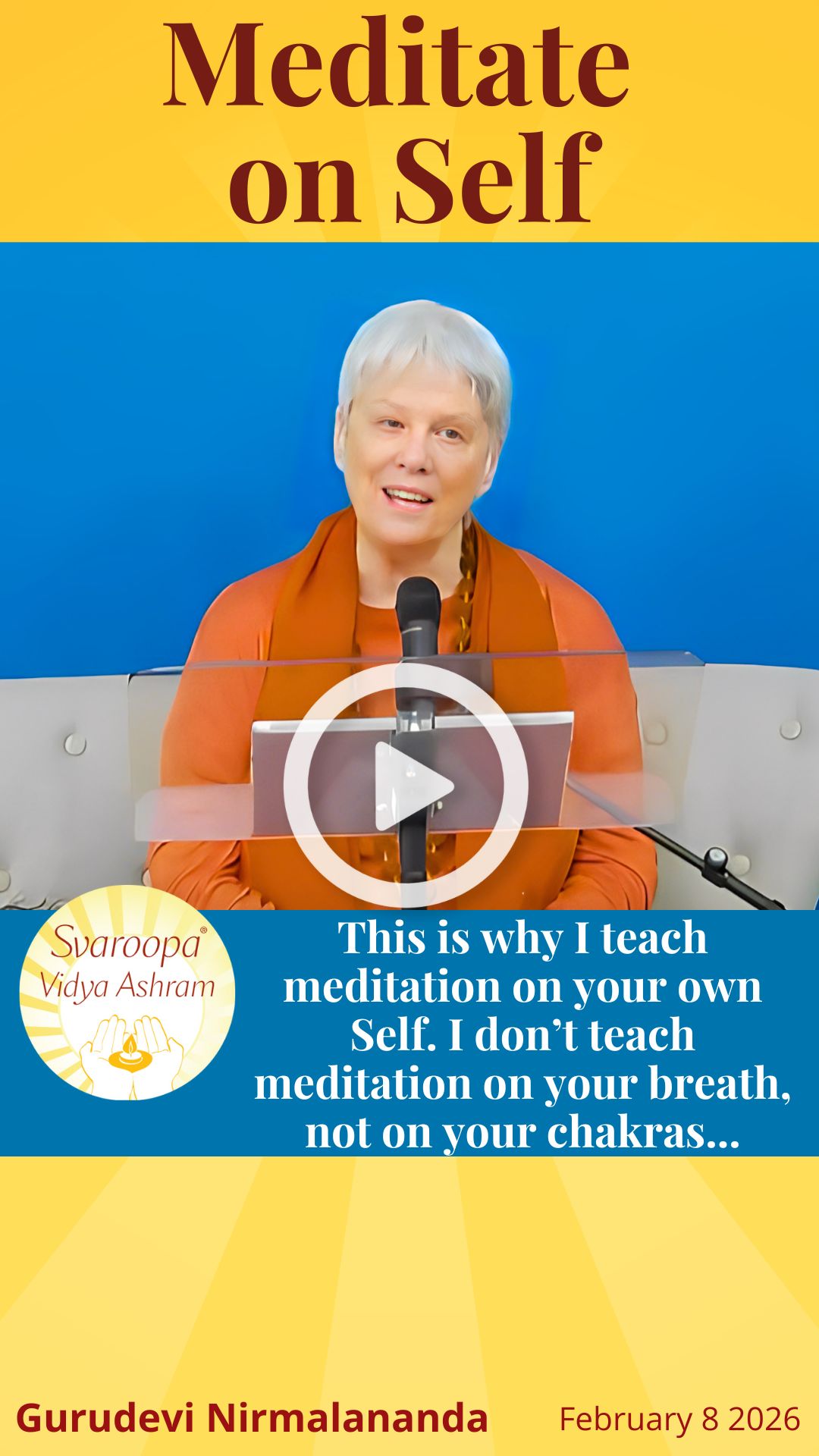 Meditate on Self | SVA Blog